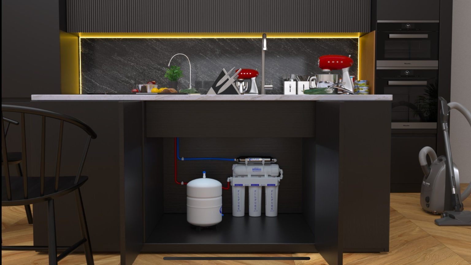 USA Made 6 Stage Platinum Reverse Osmosis + Alkaline Water Purifier ...