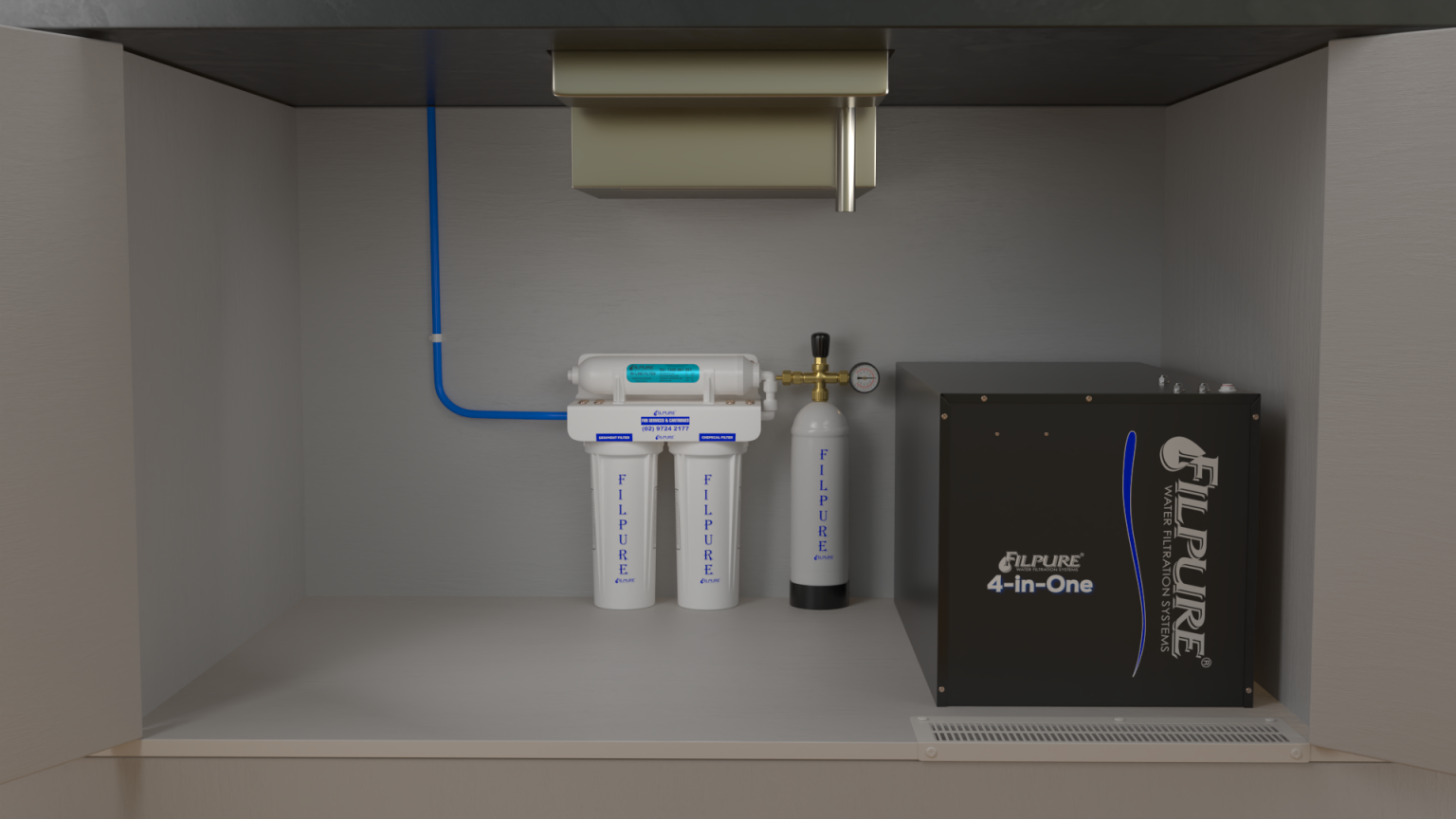 Filpure 4-in-1: Boiling Chilled Sparkling & Filtered Water Solution ...